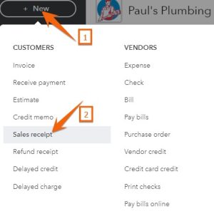 How To Create and Send QuickBooks Online Sales Receipts