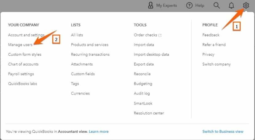 QuickBooks Online Multiple Users Setup