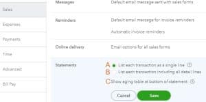 How To Set Up Customer Statements in QuickBooks Online