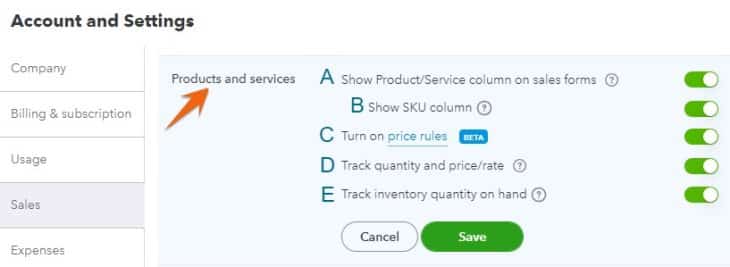 How To Set Up Products and Services in QuickBooks Online