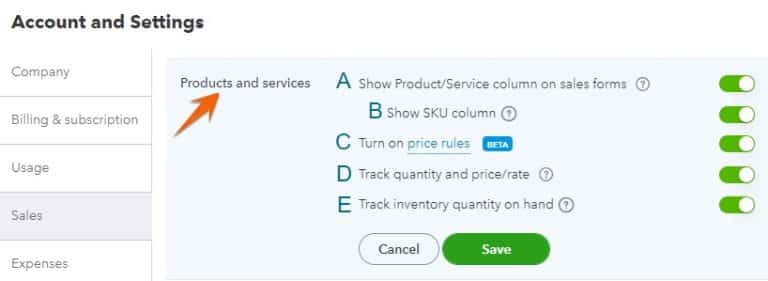 How To Set Up Products and Services in QuickBooks Online
