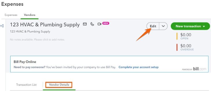 How To Set Up Vendors in QuickBooks Online