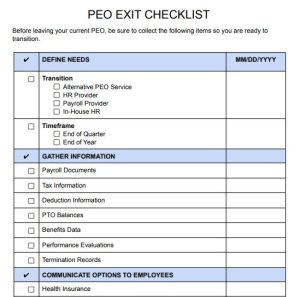 How To Leave a PEO in 7 Steps + FREE Checklist
