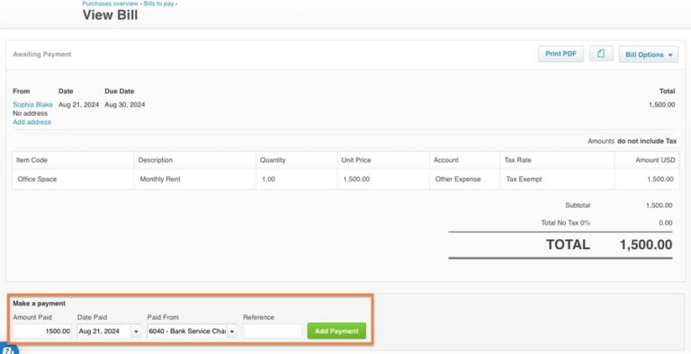 How to Enter, Track & Pay Bills in Xero