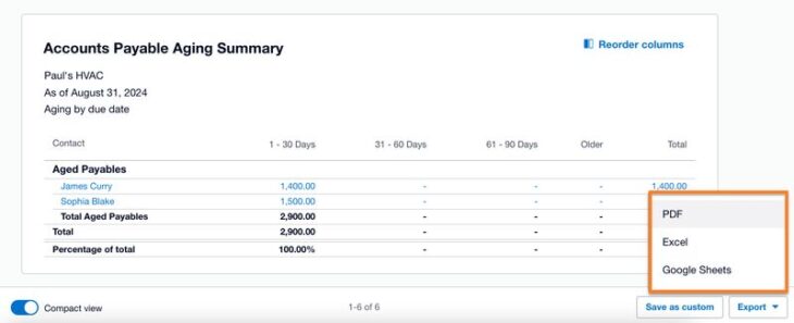 How to Create and Print Custom Reports in Xero