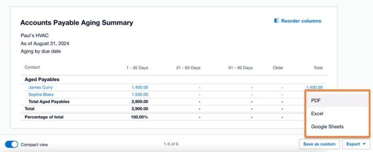 How to Create and Print Custom Reports in Xero