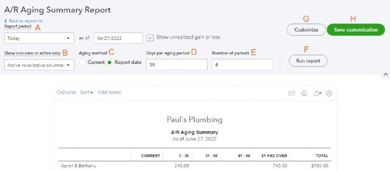 How To Run an Accounts Receivable Aging Report in QuickBooks Online