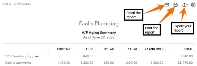 How To Run an Accounts Payable Aging Report in QuickBooks Online