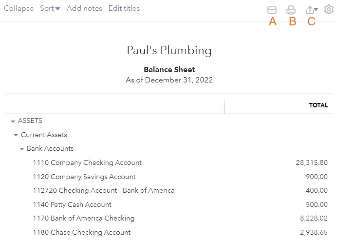 How To Create A Balance Sheet In QuickBooks Online