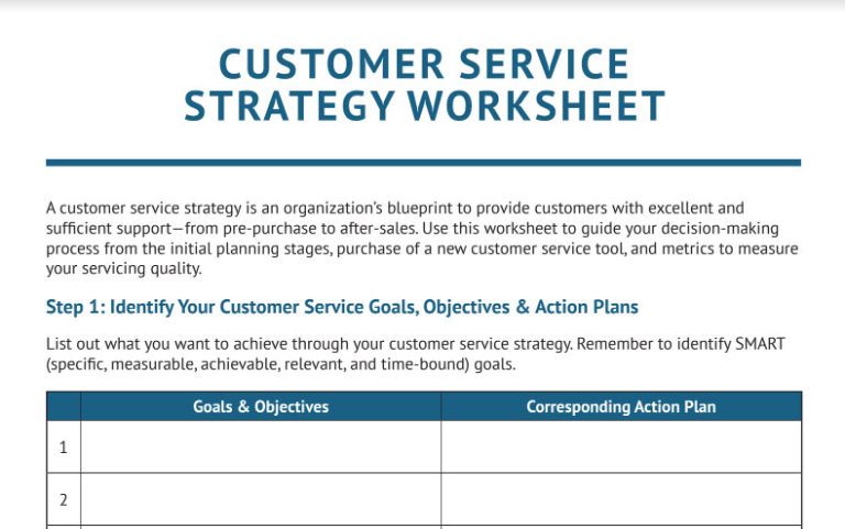 5 Steps for Creating a Customer Service Strategy (+ Worksheet)