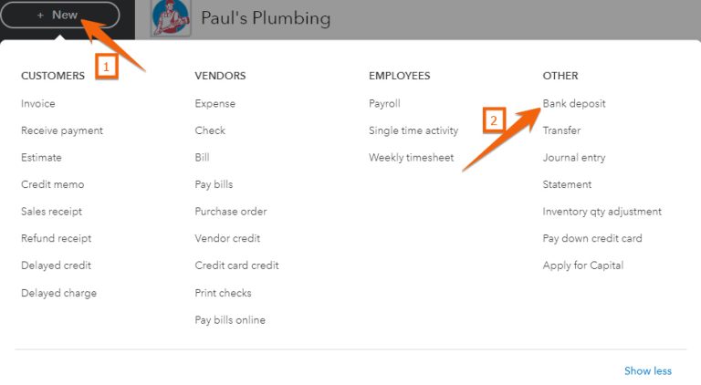 How To Record Bank Deposits in QuickBooks Online