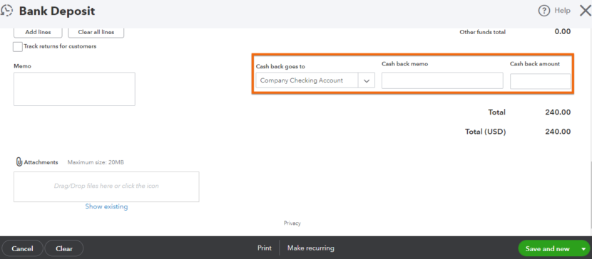 How To Record Bank Deposits in QuickBooks Online