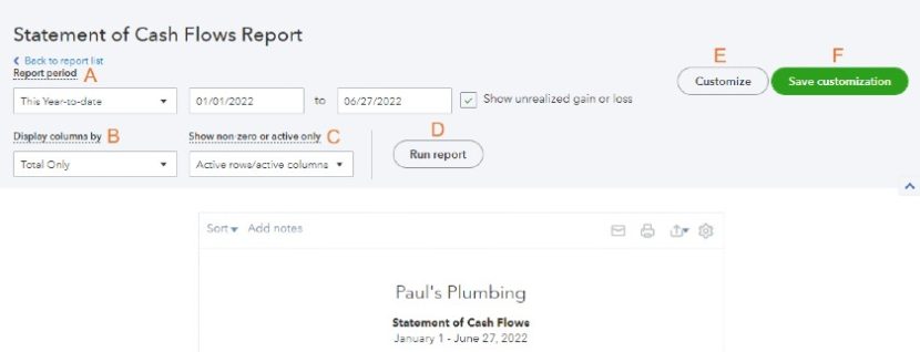 How To Run a Statement of Cash Flows in QuickBooks Online