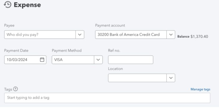How to Enter Credit Card Transactions in QuickBooks Online