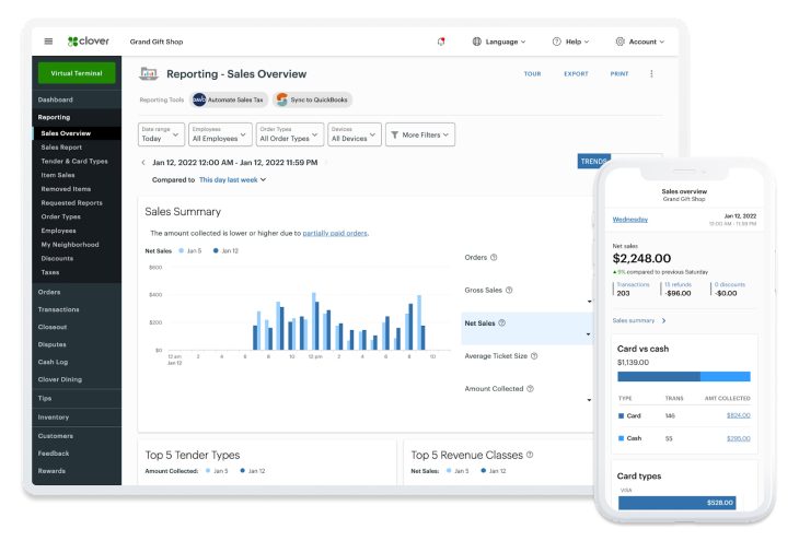 Clover POS Review 2023: Customizable Square Alternative