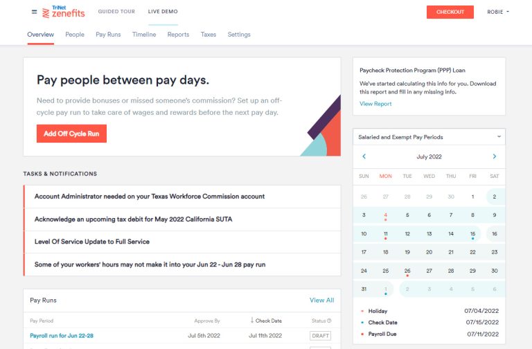 TriNet Zenefits Review: Pricing, Features & Alternatives