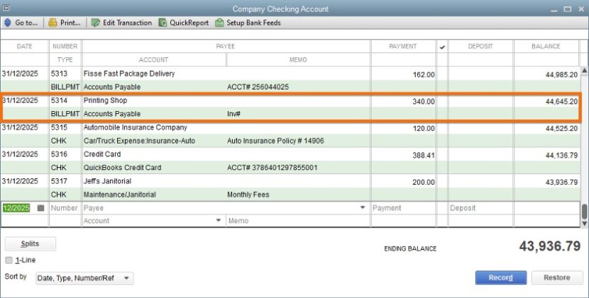 How To Void a Check in QuickBooks Desktop