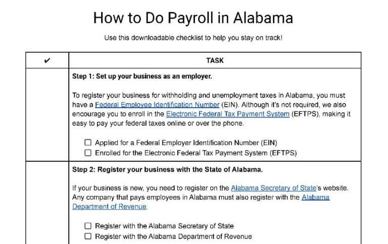How to Do Payroll in Alabama: What Employers Need to Know