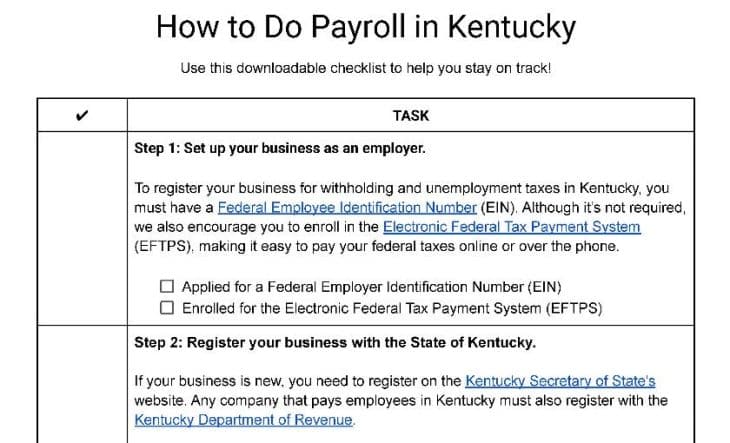 How to Do Payroll in Kentucky: What Employers Need to Know