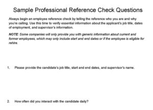 Employment Reference Check: Guide for Small Businesses