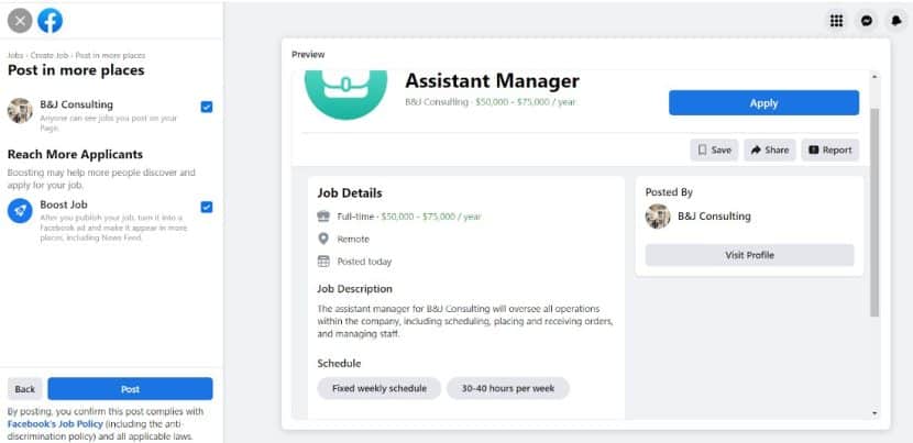 How to Post a Job on Facebook in 5 Steps