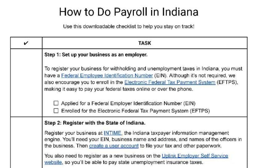 How to Do Payroll in Indiana: An Employer’s Guide