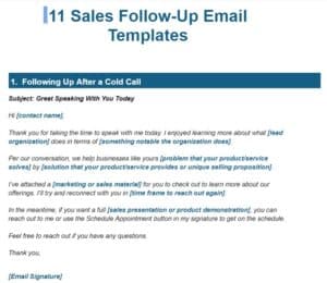 11 Sales Follow-up Email Templates for 2023