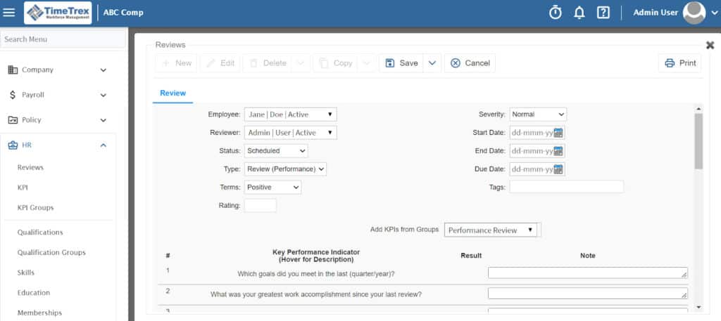 TimeTrex Review: Is It Right for Your Business?
