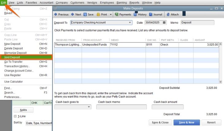 How To Delete a Deposit in QuickBooks Desktop How To Delete a Deposit in QuickBooks Desktop