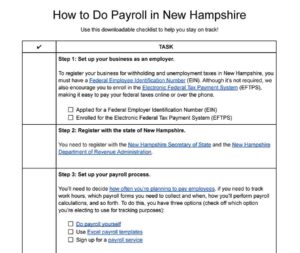 How to Do Payroll in New Hampshire: An Employer’s Guide