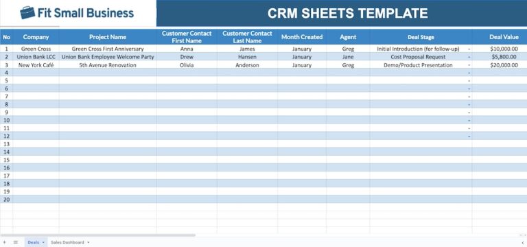 Best Google Sheets CRM Template & How to Use It