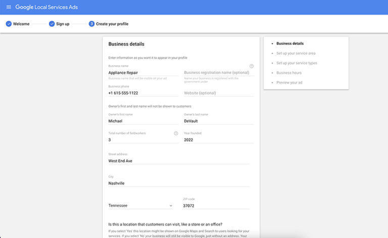 How to Set Up Google Local Services Ads in 7 Steps