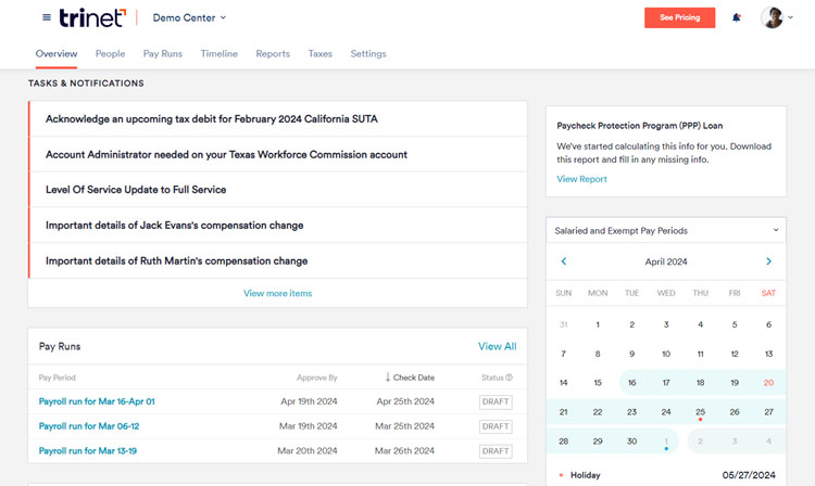 TriNet HR Platform Review Pricing Features Alternatives