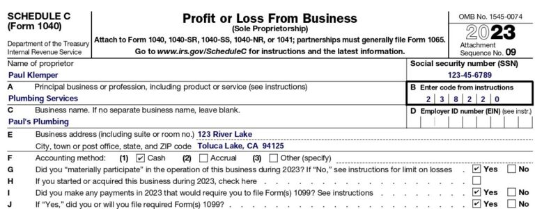 How To Fill Out Schedule C in 2024 (With Example)