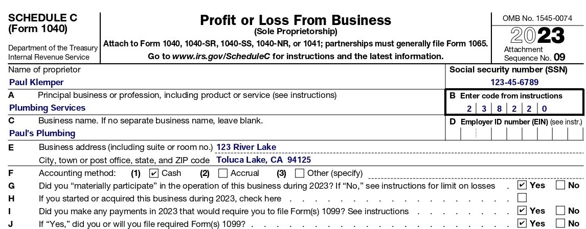 How To Fill Out Schedule C in 2024 (With Example)