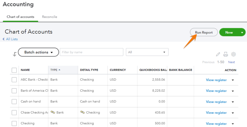 How To Set Up a Chart of Accounts in QuickBooks Online