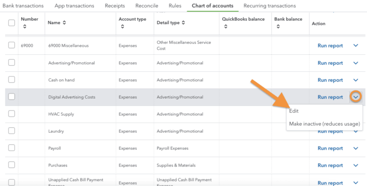 How To Set Up a Chart of Accounts in QuickBooks Online