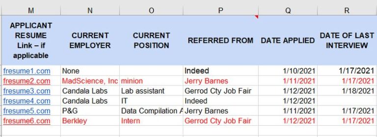 Applicant Tracking Spreadsheet: Free Excel Templates