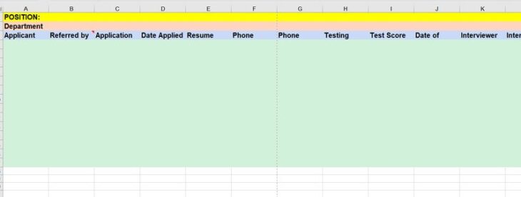 Applicant Tracking Spreadsheet: Free Excel Templates