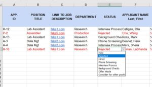 Applicant Tracking Spreadsheet: Free Excel Templates