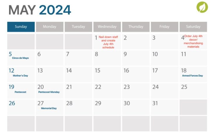 2024 Retail Marketing Calendar: Free Template + Guide