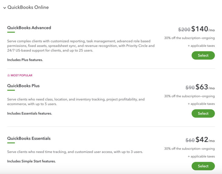 QuickBooks ProAdvisor Preferred Pricing Program