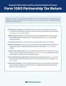 Form 1065 Step-By-Step Instructions [+Free Checklist]