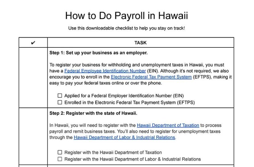 Payroll in Hawaii: Everything Employers Need to Know