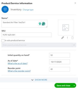 How to Set Up the Products and Services List in QuickBooks Online