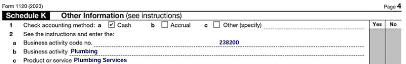 How To Fill Out Form 1120 for Tax Year 2023 (With Example)