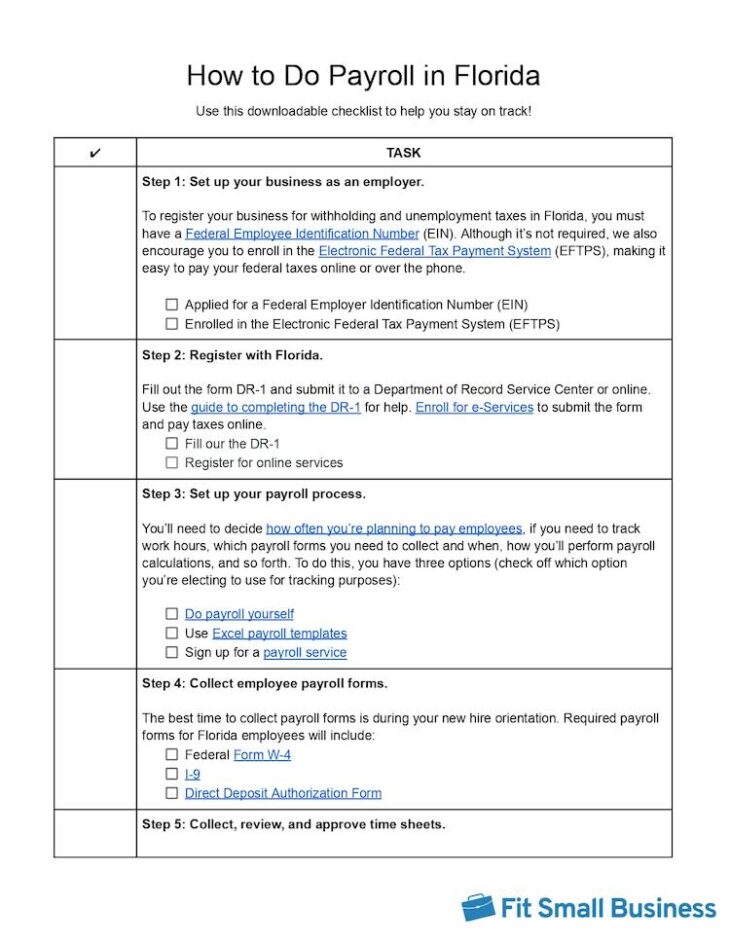 How to Do Payroll in Florida: An Employer’s Guide