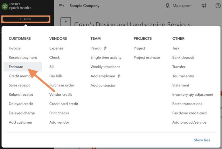 How To Create Quotes, Bids & Estimates in QuickBooks Online