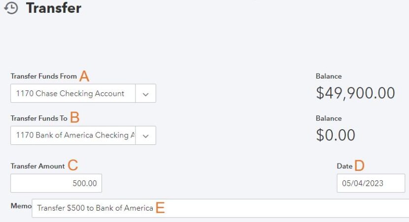 How To Transfer Funds Between Bank Accounts in QuickBooks Online