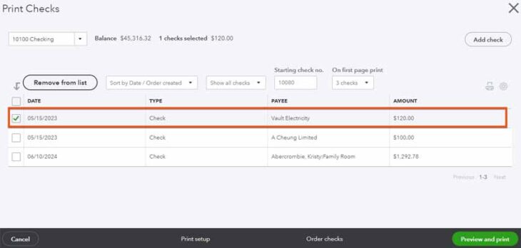 How To Write & Print Checks in QuickBooks Online